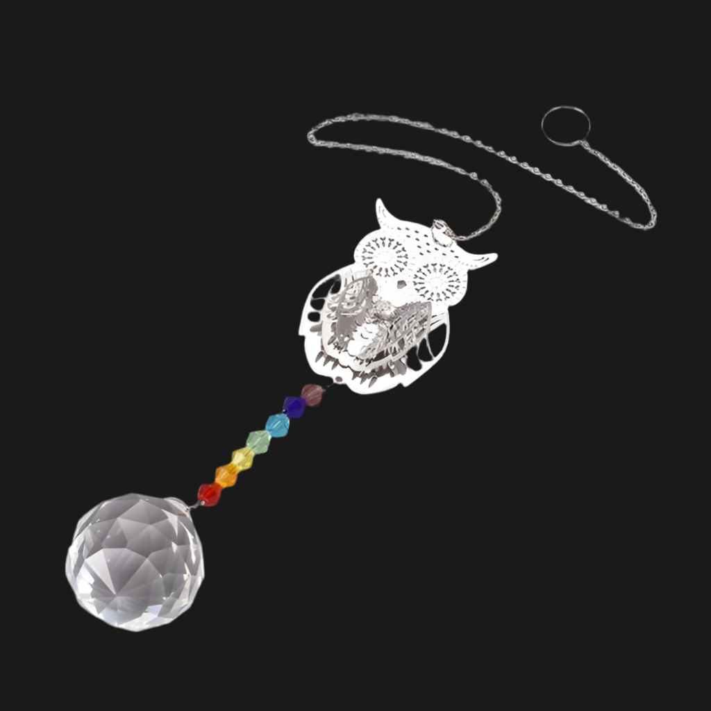 Chakra Owl Suncatcher – Dream Seeds™