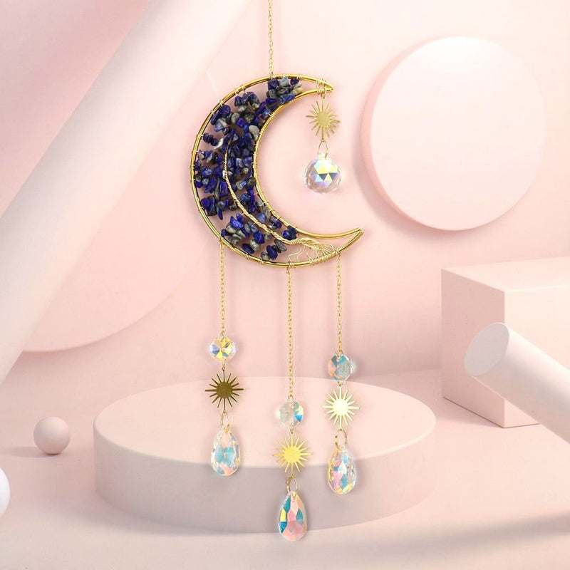 Moon with Lapis Tree Large Suncatcher Decor – Dream Seeds™