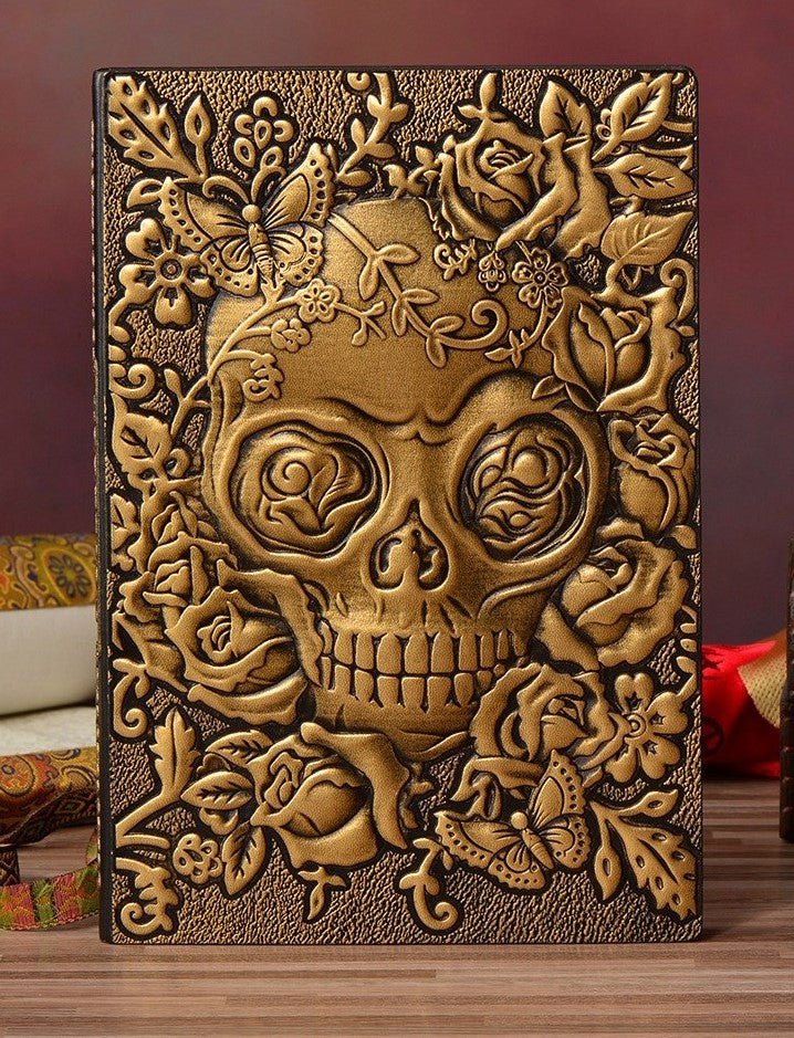 Skull Journal - Gold Color – Dream Seeds™