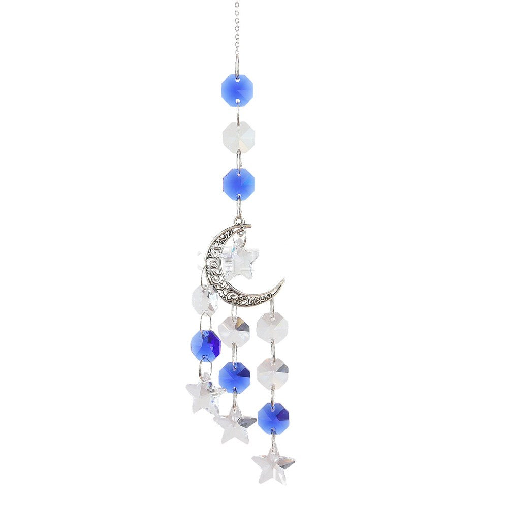 Blue Suncatcher with Moons and Stars – Dream Seeds™