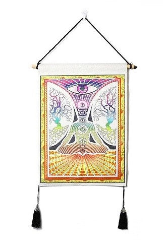 Chakra Cloth Wall Hanging Tapestry Tree – Dream Seeds™